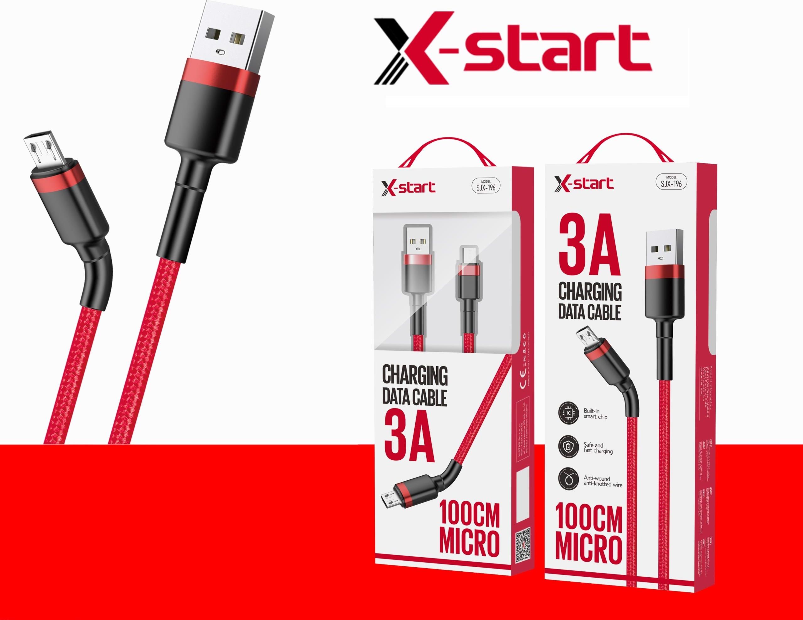 X Start X Start Kabel Usb Micro 100 Cm 3A Sjx 196 - Kable - Opinie i ...