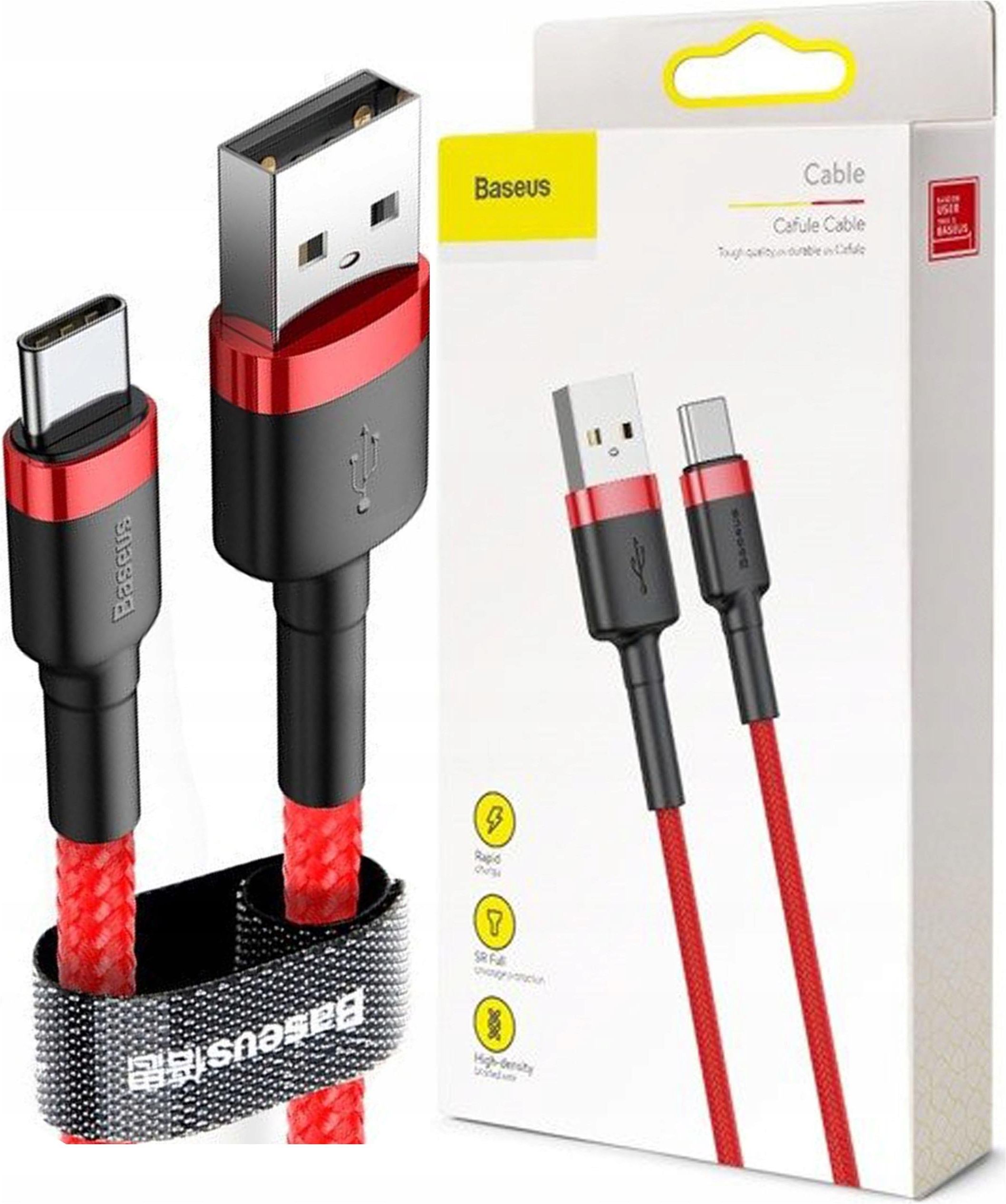 Baseus Kabel Usb C Typu C Quick Charge Qc3 0 2A 2M - Kable - Opinie i ...