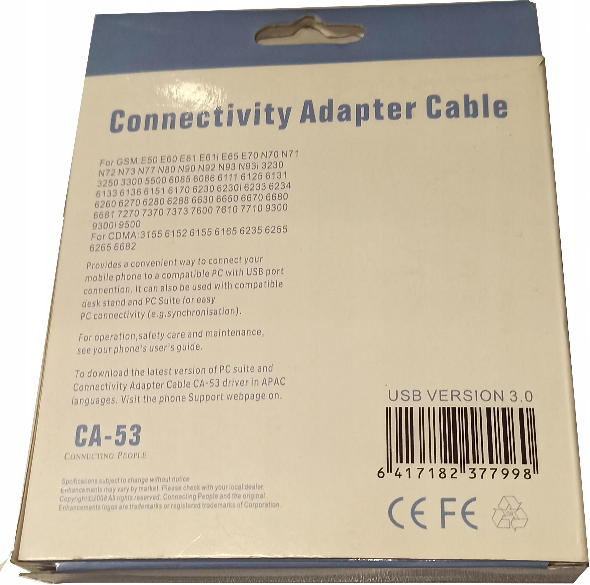 Nokia Kabel Ca 53 Connectivity Adapter Cable - Adaptery, Kable - Opinie ...