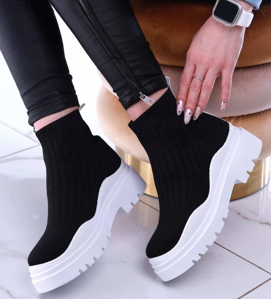 Wysokie Czarne Trampki Damskie Platforma 13376 36 - Ceny i opinie ...