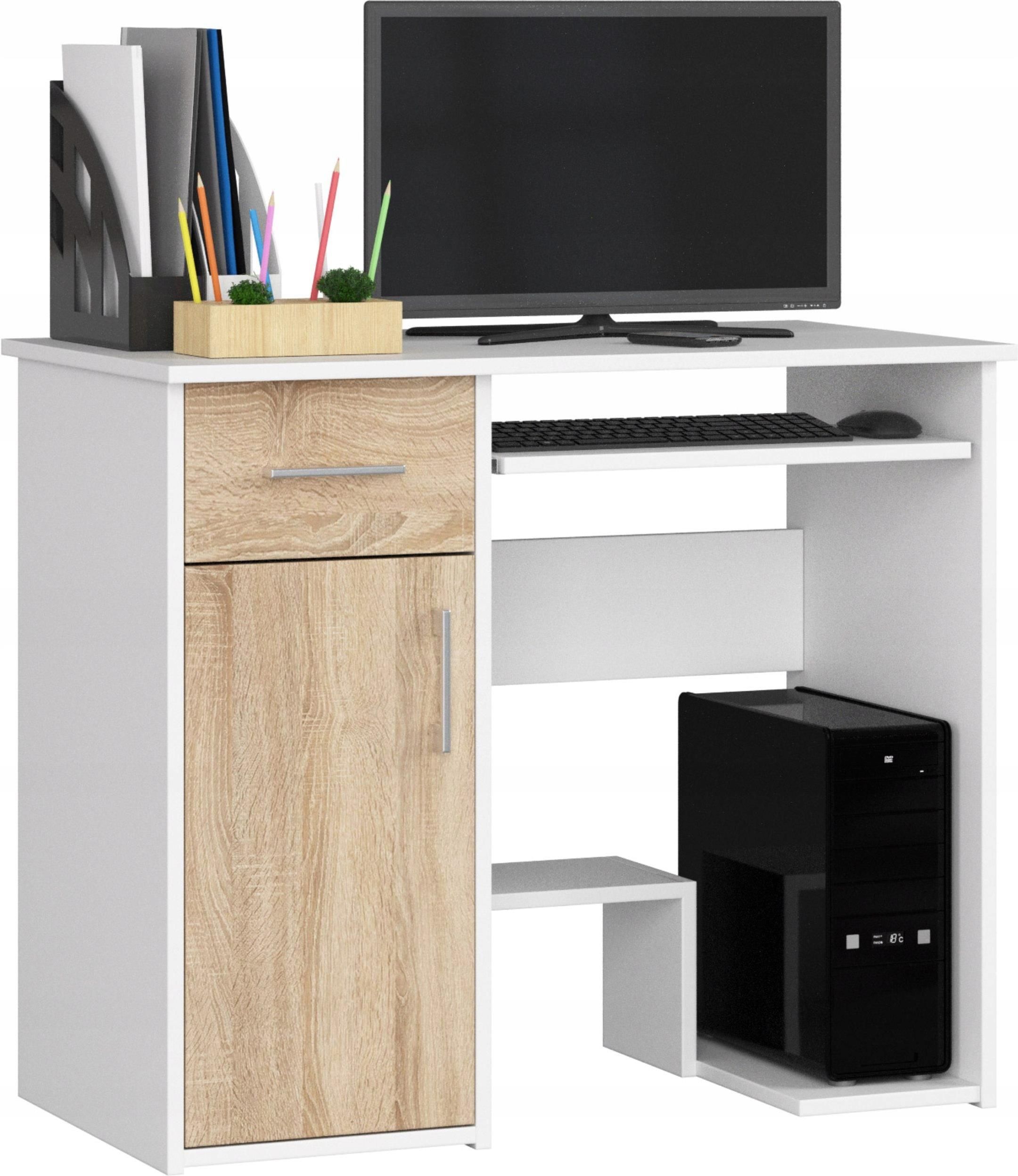 Biurko Pod Komputer Jay Białe-Sonoma 90Cm - Opinie i atrakcyjne ceny na ...