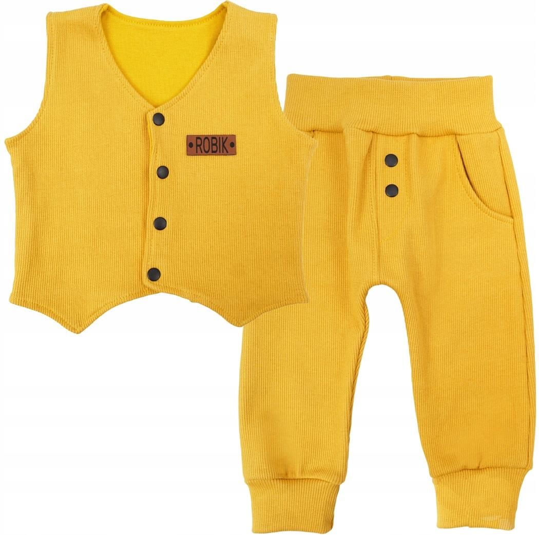 Miodowy Komplet 2cz kamizelka spodnie r.80 - Ceny i opinie - Ceneo.pl