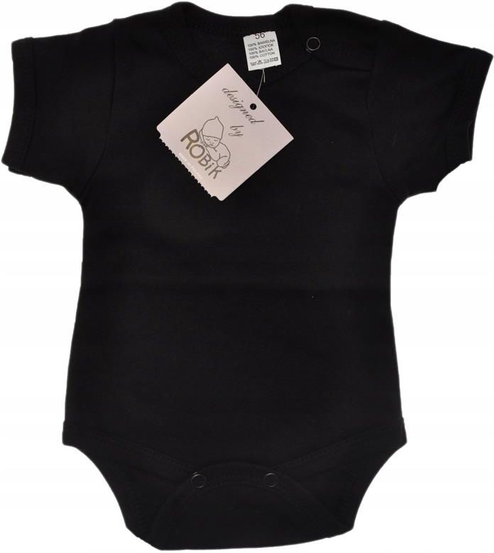 Body Czarne krótki rękaw r.68 Robik - Ceny i opinie - Ceneo.pl