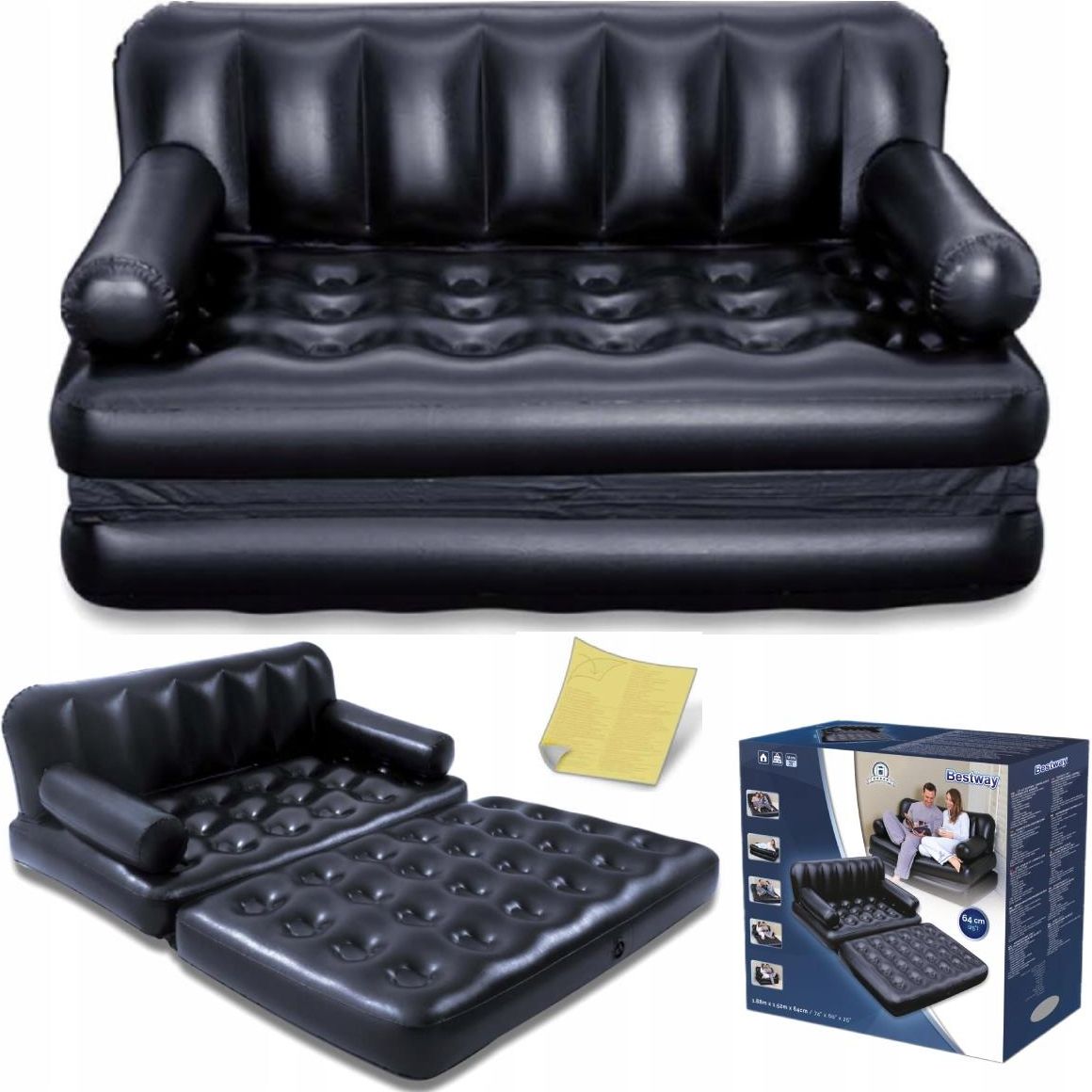 Bestway Dmuchany Łóżko Sofa Dwuosobowy Xxl - Ceny i opinie - Ceneo.pl