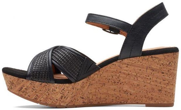 Sandały Clarks Elleri Plum kolor black leather 26171439 - Ceny i opinie ...