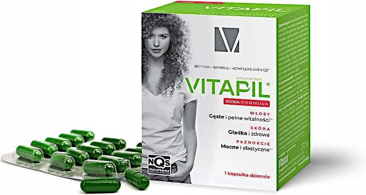 Nutropharma Vitapil Biotyna Bambus Zdrowe Włosy I Paznokcie 30Tabl - Opinie i ceny na Ceneo.pl