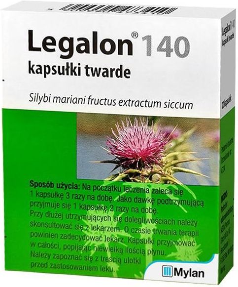 MYLAN Legalon 140 20 kaps - Opinie i ceny na Ceneo.pl