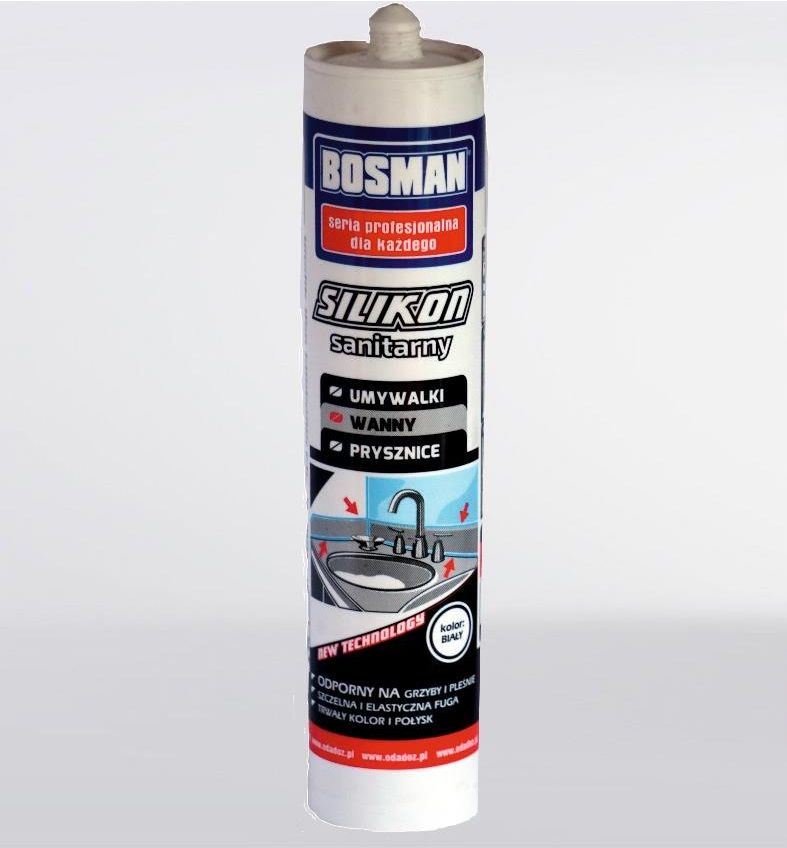 Bosman Silikon Sanitarny Bezbarwny 280Ml - Opinie i ceny na Ceneo.pl