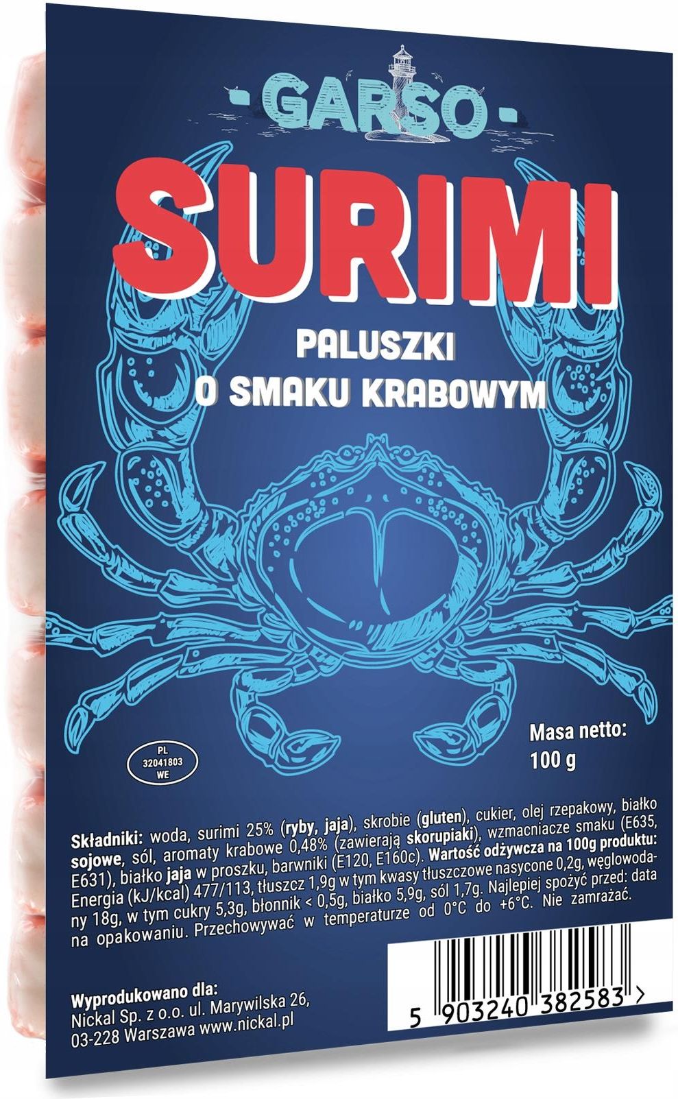 Garso Paluszki Surimi 100g - Ceny i opinie - Ceneo.pl