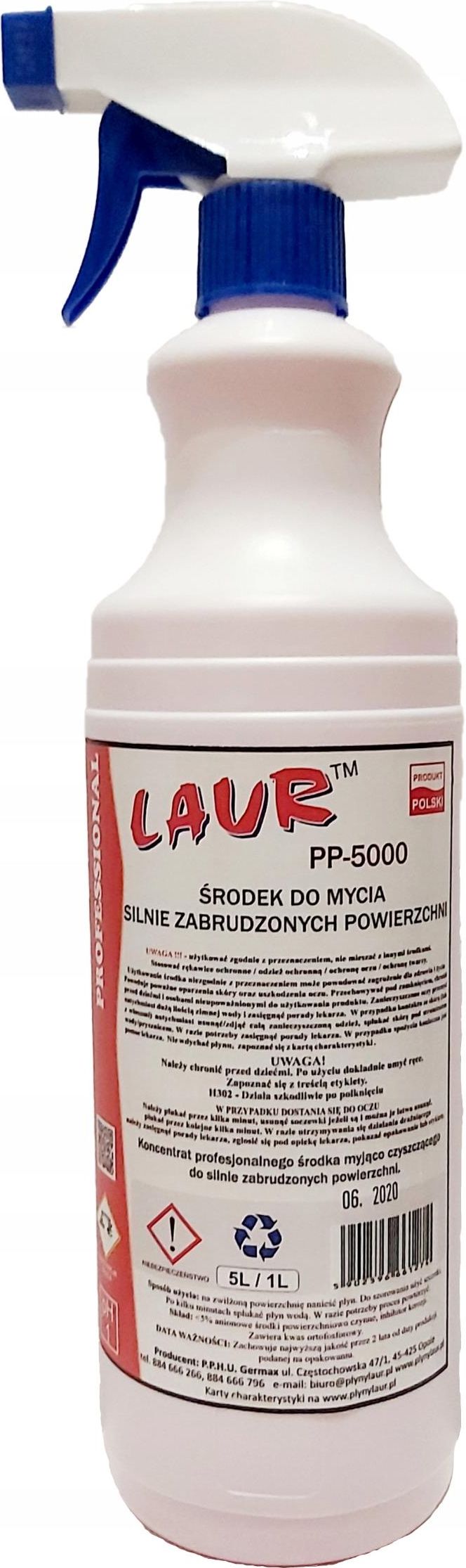 Laur Płyn Do Mycia Silnie Zabrudzonych Powierzchni 1l (PP5000) - Opinie ...