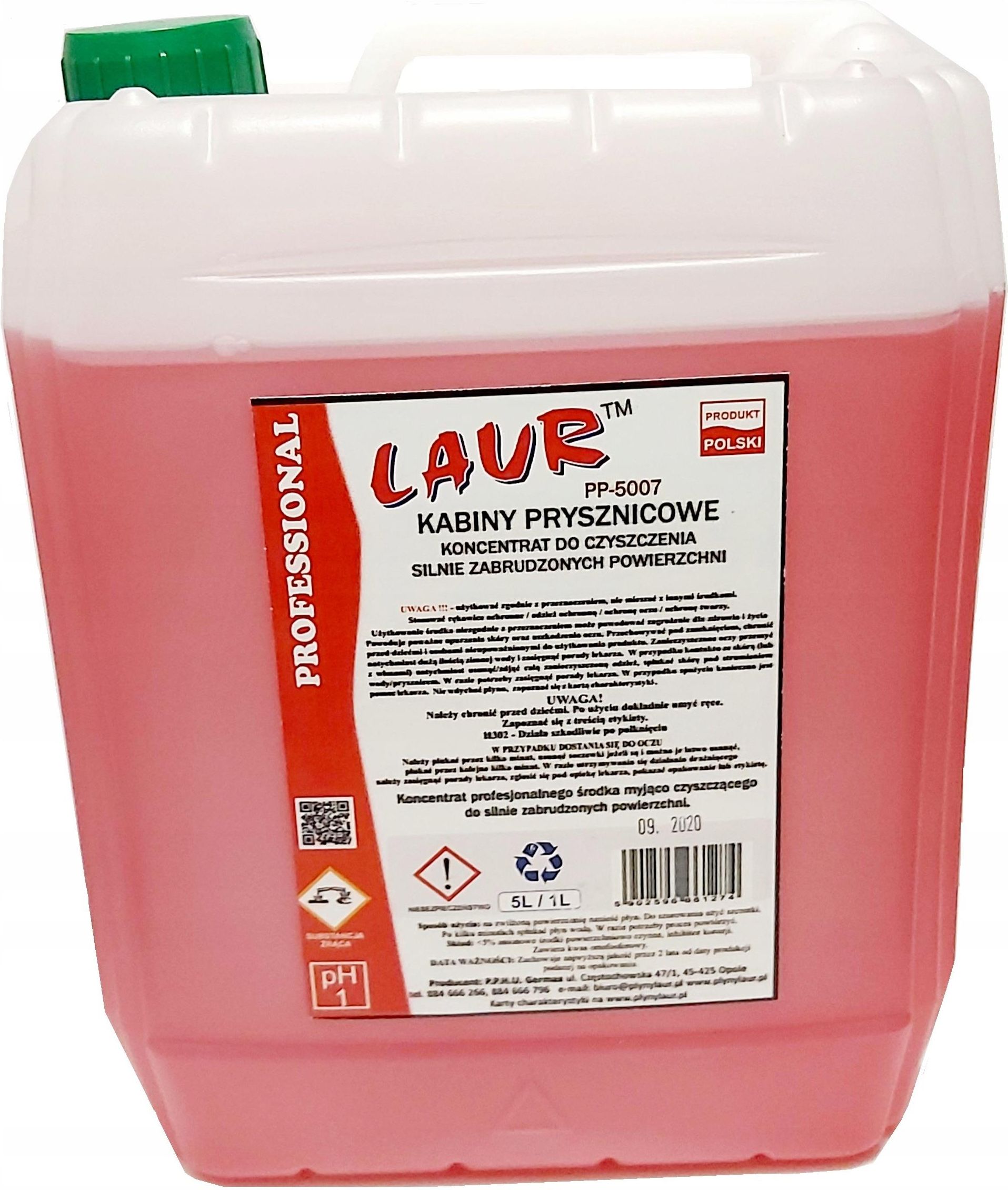 Laur Płyn Do Gruntownego Mycia Kabin Prysznic 5l (PP5007) - Opinie i ...