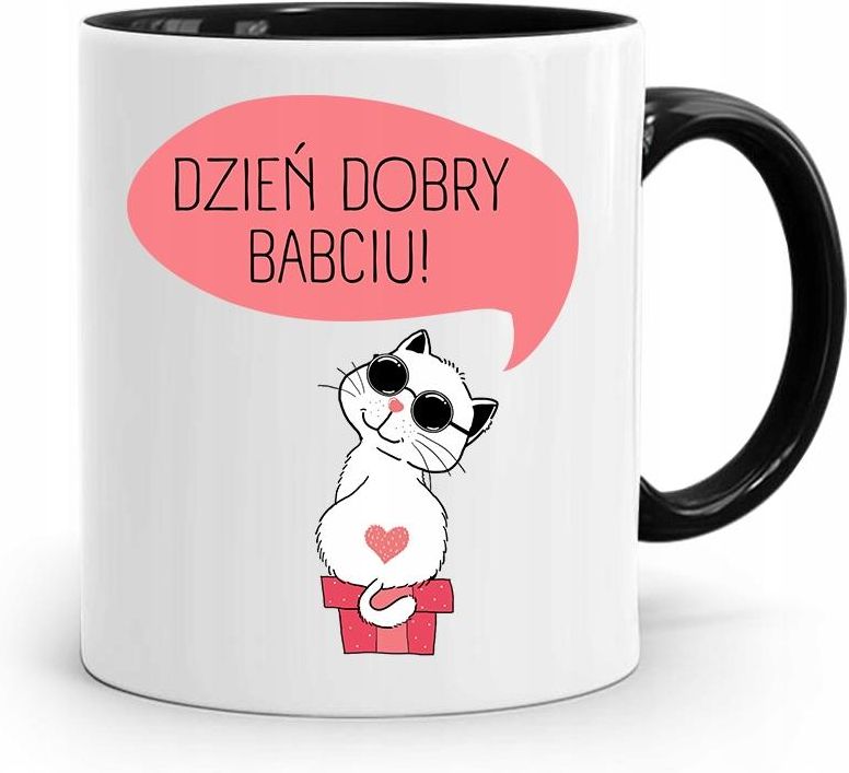 Polidraw Kubek Czarny Dzień Babci Dzień Dobry Babciu! (1574686354) - Opinie i atrakcyjne ceny na ...