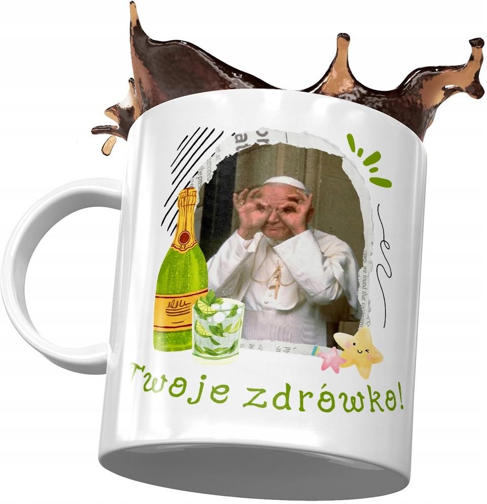 Polidraw Kubek Jan Paweł Ii 2 Papież Papaj Mem (1574668767) - Opinie i atrakcyjne ceny na Ceneo.pl