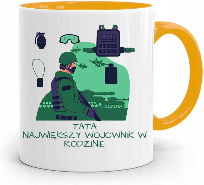Polidraw Kubek Żółty Dzień Ojca Dla Taty Wojownik (1574726366) - Opinie i atrakcyjne ceny na ...