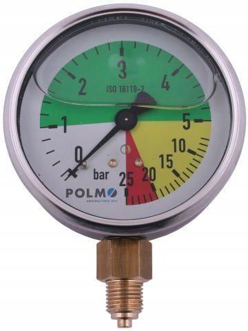 Polmo Manometr Glicerynowy M80 0-5/25 Bar Gwint G1/4 R Mgo80Kg14D25P - Opinie i ceny na Ceneo.pl