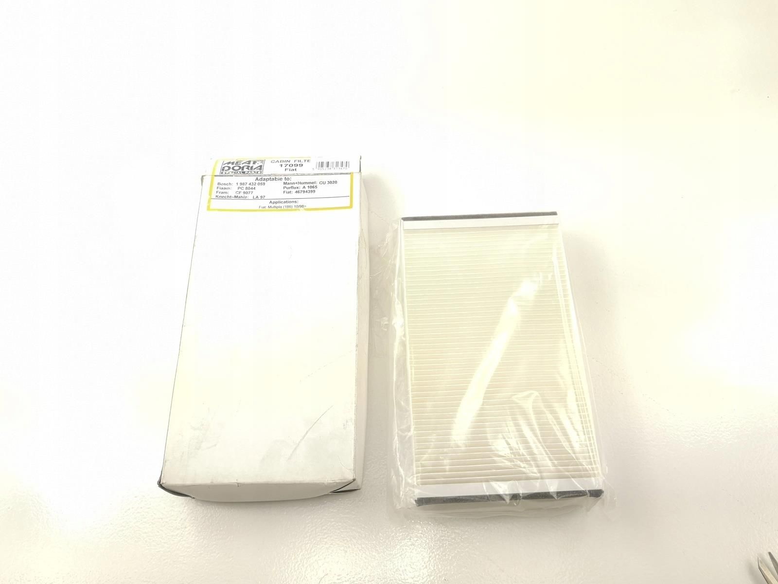 Filtr kabinowy Meat&Doria Filtr Kabinowy Meat & Doria Fiat Multipla ...