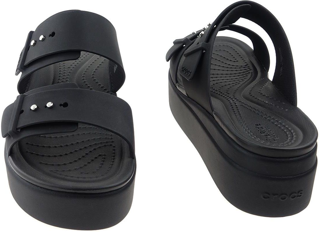 Klapki Crocs Brooklyn Buckle Low Wedge 207431-001 black - Ceny i opinie ...