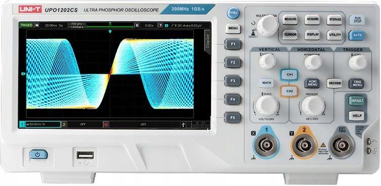 UniT Oscyloskop Cyfrowy 2X200Mhz UPO1202CS - - Opinie i ceny na Ceneo.pl