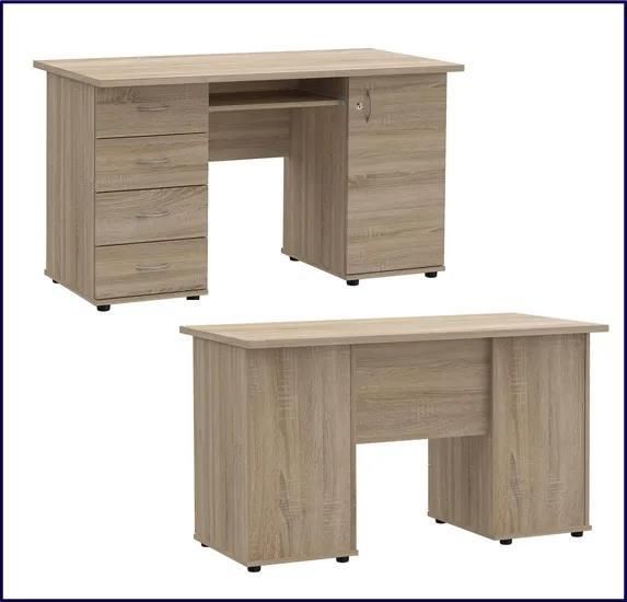 Skandynawskie Biurko Zamykane Na Klucz Dąb Sonoma - Gareno - Ceny i ...