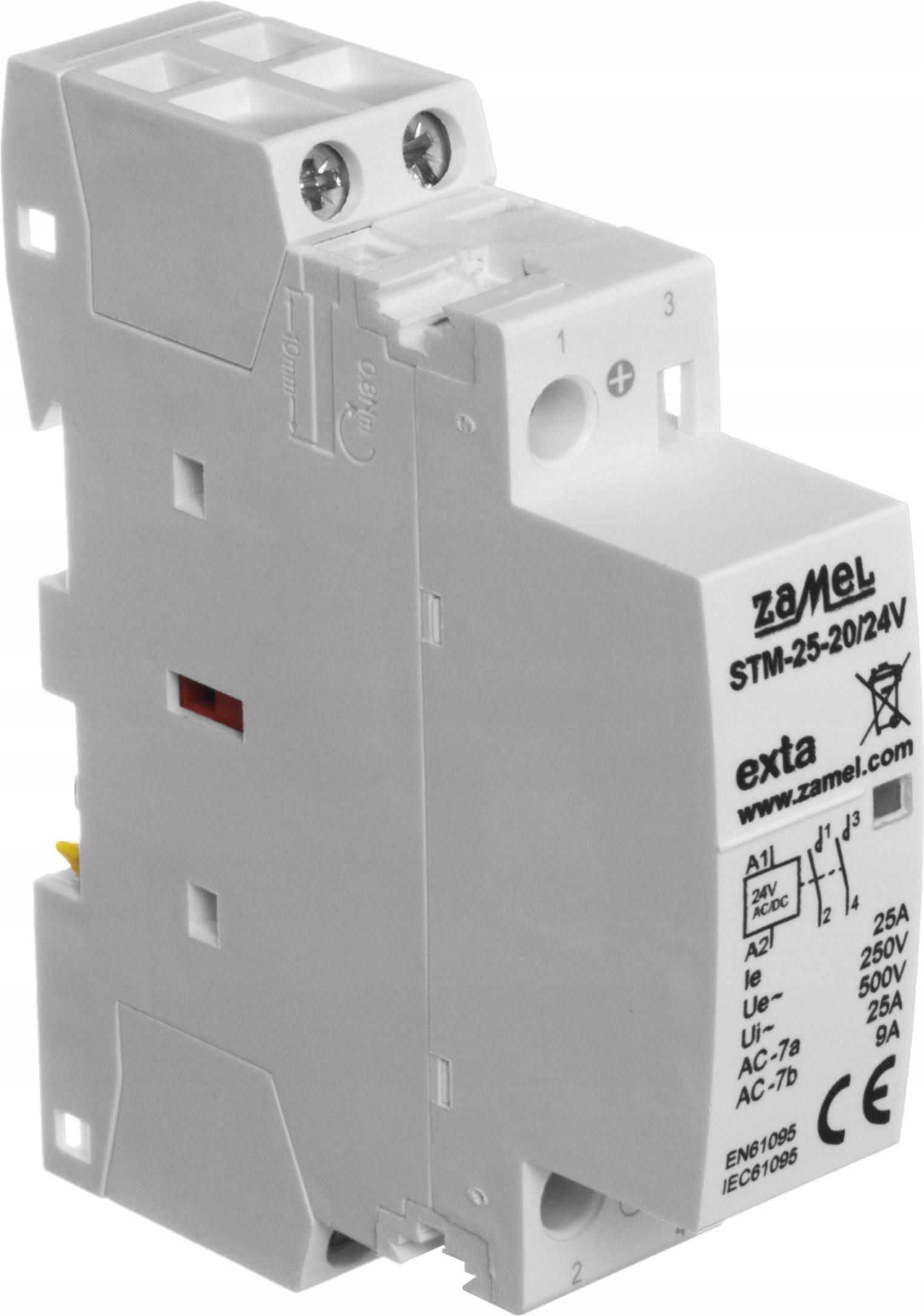 Bezpiecznik Zamel Stycznik Moduł 2P Cewka 230V 2No Stm-25-20 - Opinie i ceny na Ceneo.pl