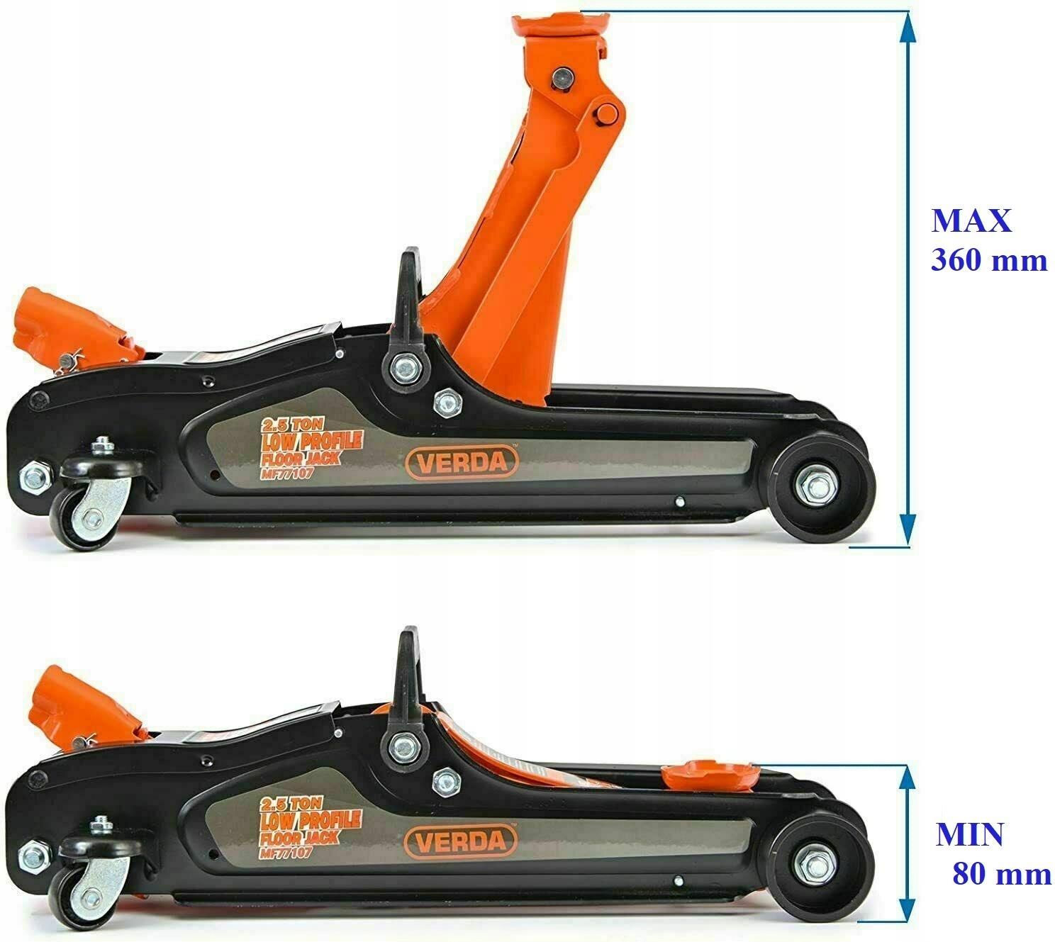 Podnośnik punktowy Verda 2,5T Lewarek Niski Gum - Opinie i ceny na Ceneo.pl