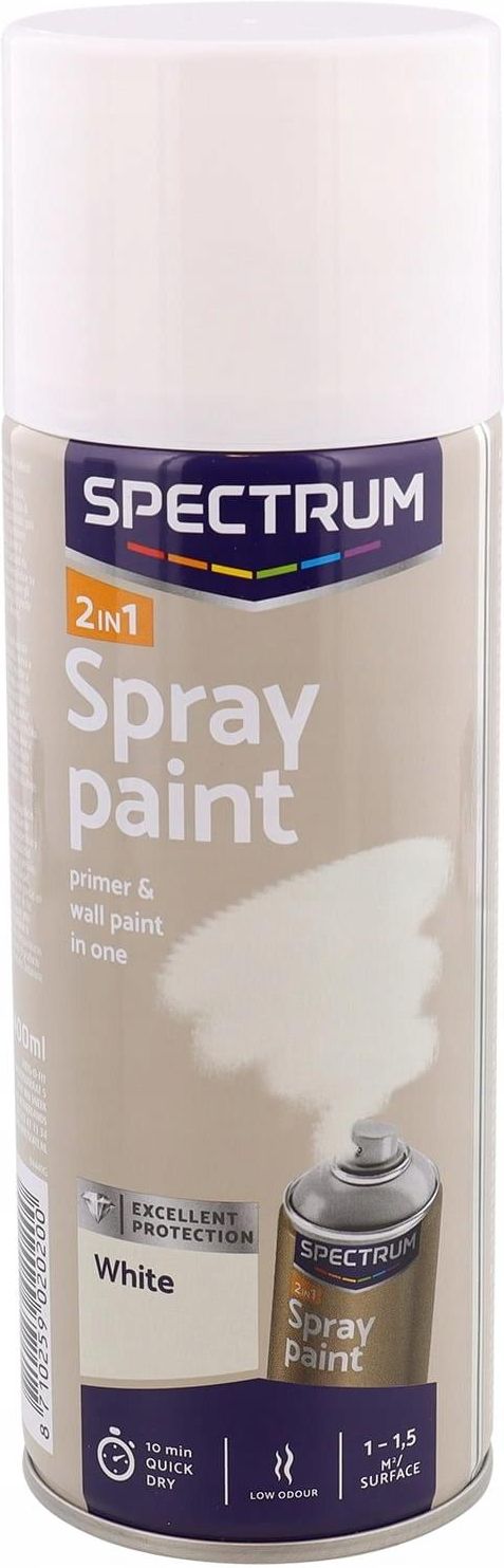 Farba Spectrum Podkład Spray 400ml Biały - Opinie i ceny na Ceneo.pl