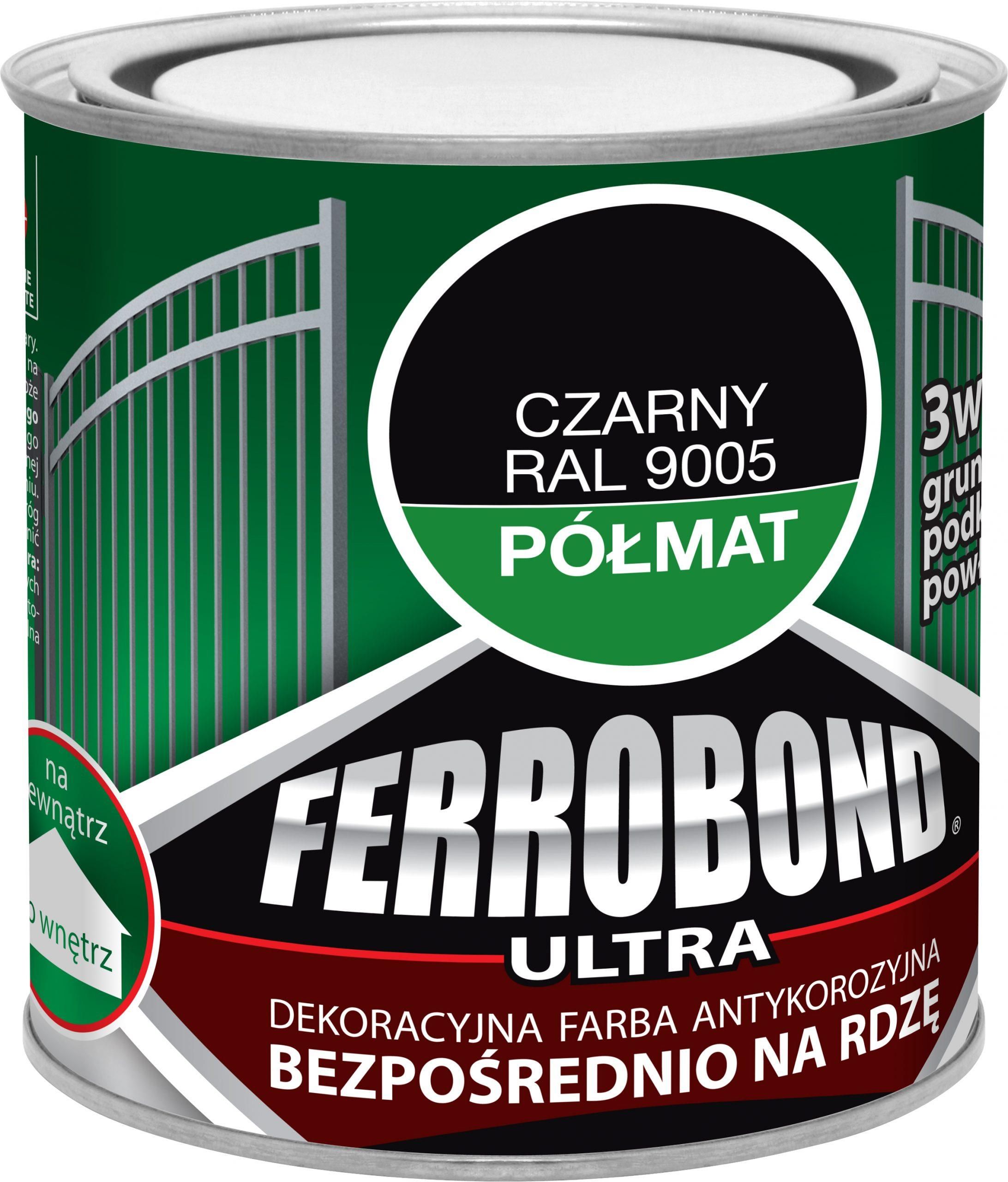 Farba Jurga Farba Na Rdze Czarny Połysk Ferrobond 0,25L - Opinie i ceny ...