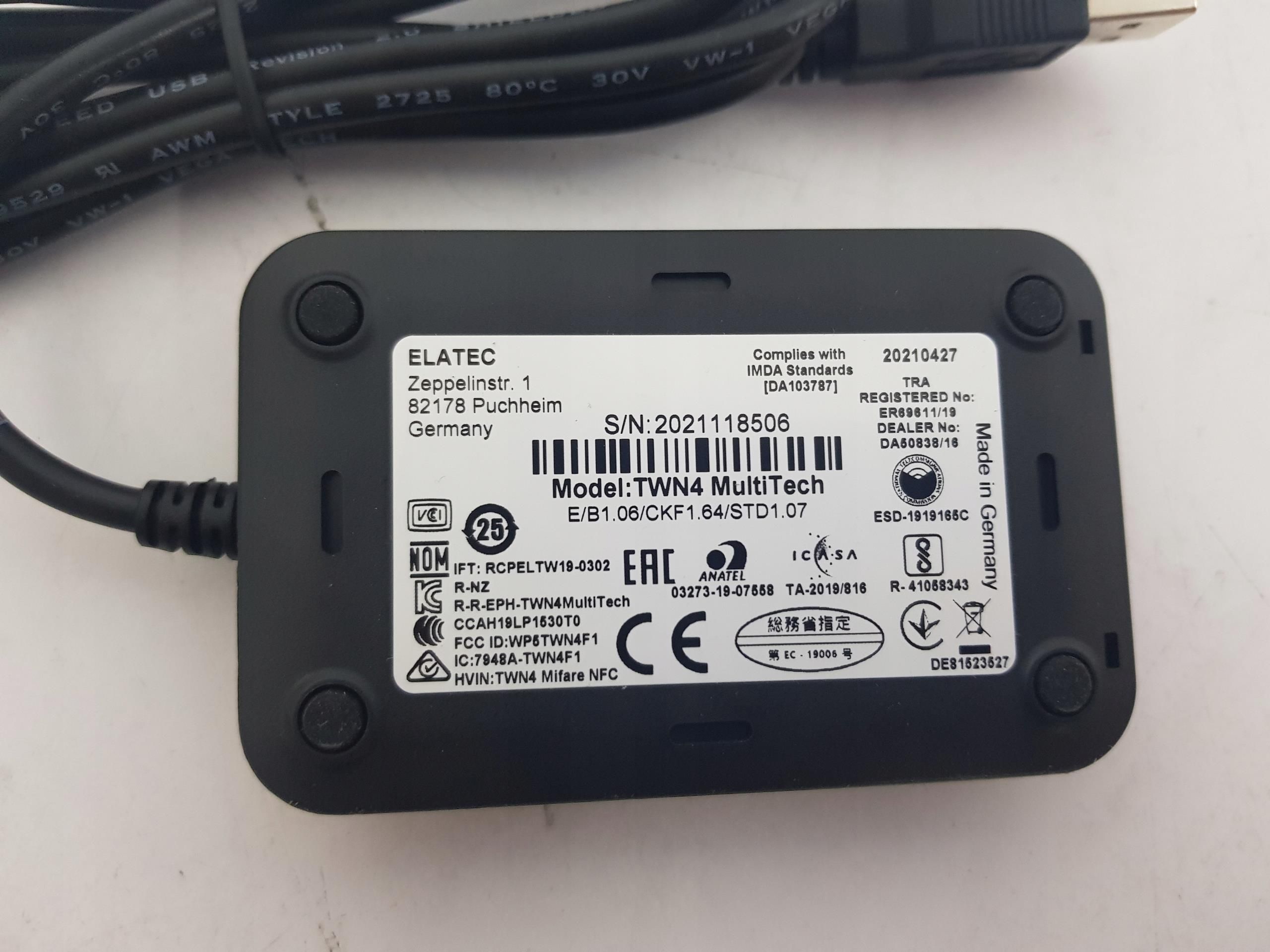 Czytnik Kart Usb Elatec Twn4 Multitech Rfid - ceny i opinie - Ceneo.pl