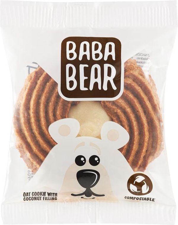 Baba Bear Ciastko Owsiane Z Nadzieniem O Smaku Kokosowym 50g - Ceny i ...