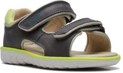 Sandały dziecięce Clarks Roam Plane G kolor grey leather 26172294 ...