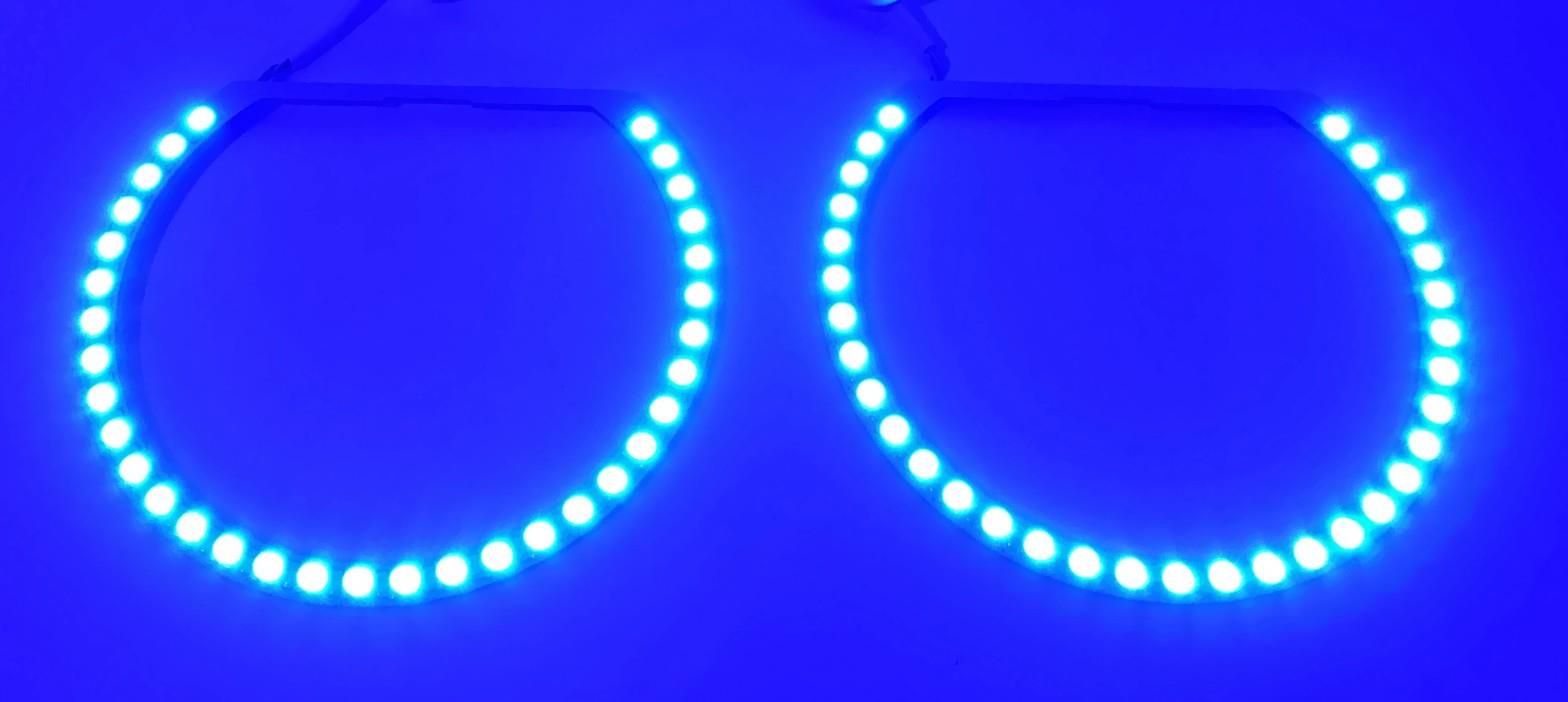 Lampa przednia Ringi Led Smd Rgb Bmw E36 E38 E39 E46 M3 Kolorowe ...
