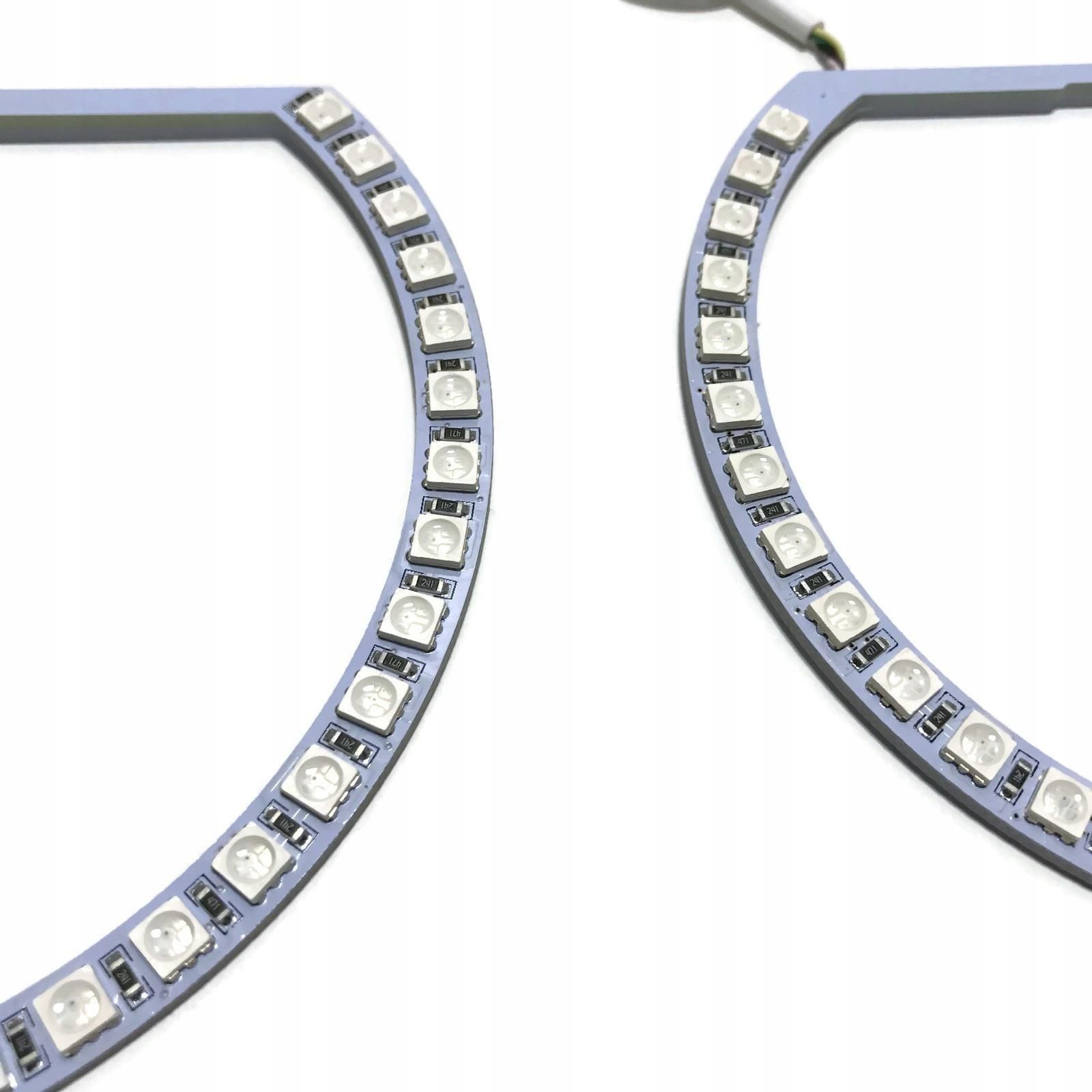 Lampa przednia Ringi Led Smd Rgb Bmw E36 E38 E39 E46 M3 Kolorowe ...