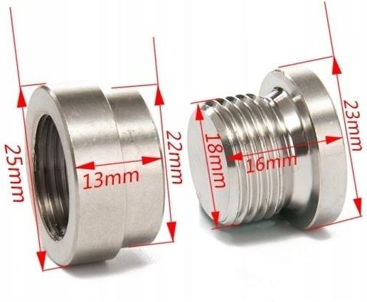 Sonda lambda Epman Gniazdo Tuleja Sondy M18x15 Korek Zaślepka Stal - Opinie i ceny na Ceneo.pl