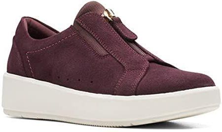Buty Clarks Layton Rae kolor burgundy suede 26168506 - Ceny i opinie ...