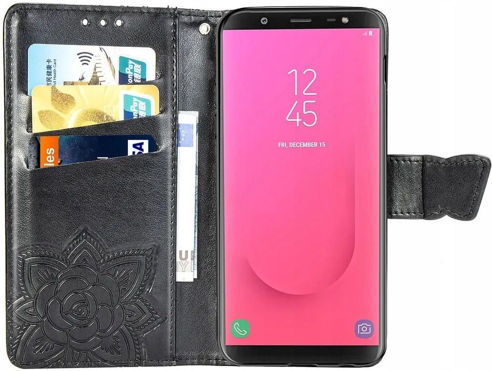 Skórzany Etui Pokrowiec dla Samsung Galaxy J8 2018 - Etui na telefon ...