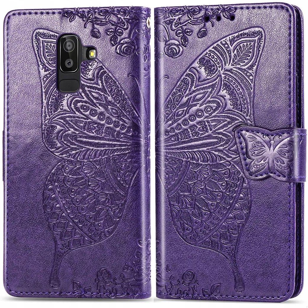 Skórzany Etui Pokrowiec dla Samsung Galaxy J8 2018 - Etui na telefon ...