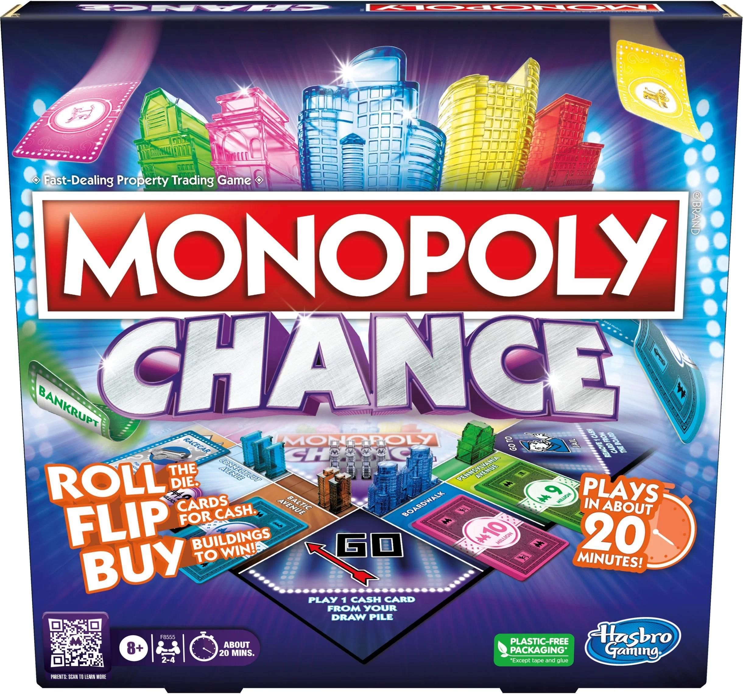 Hasbro - Monopoly Chance Rodzinna gra planszowa F8555 - Gra dla dziecka ...