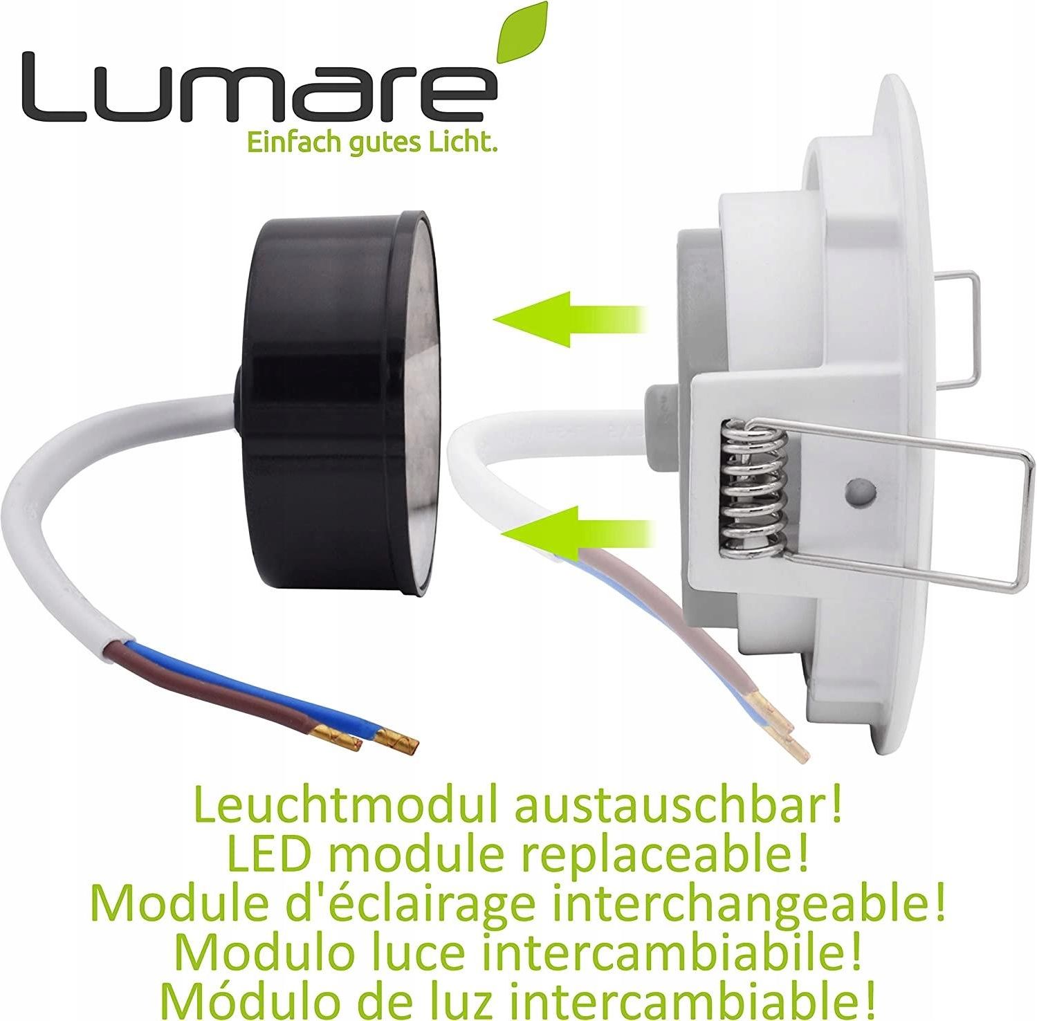 Lumare Reflektor do Zabudowy 4W Zestaw 6szt 8,5cm - Opinie i atrakcyjne ...