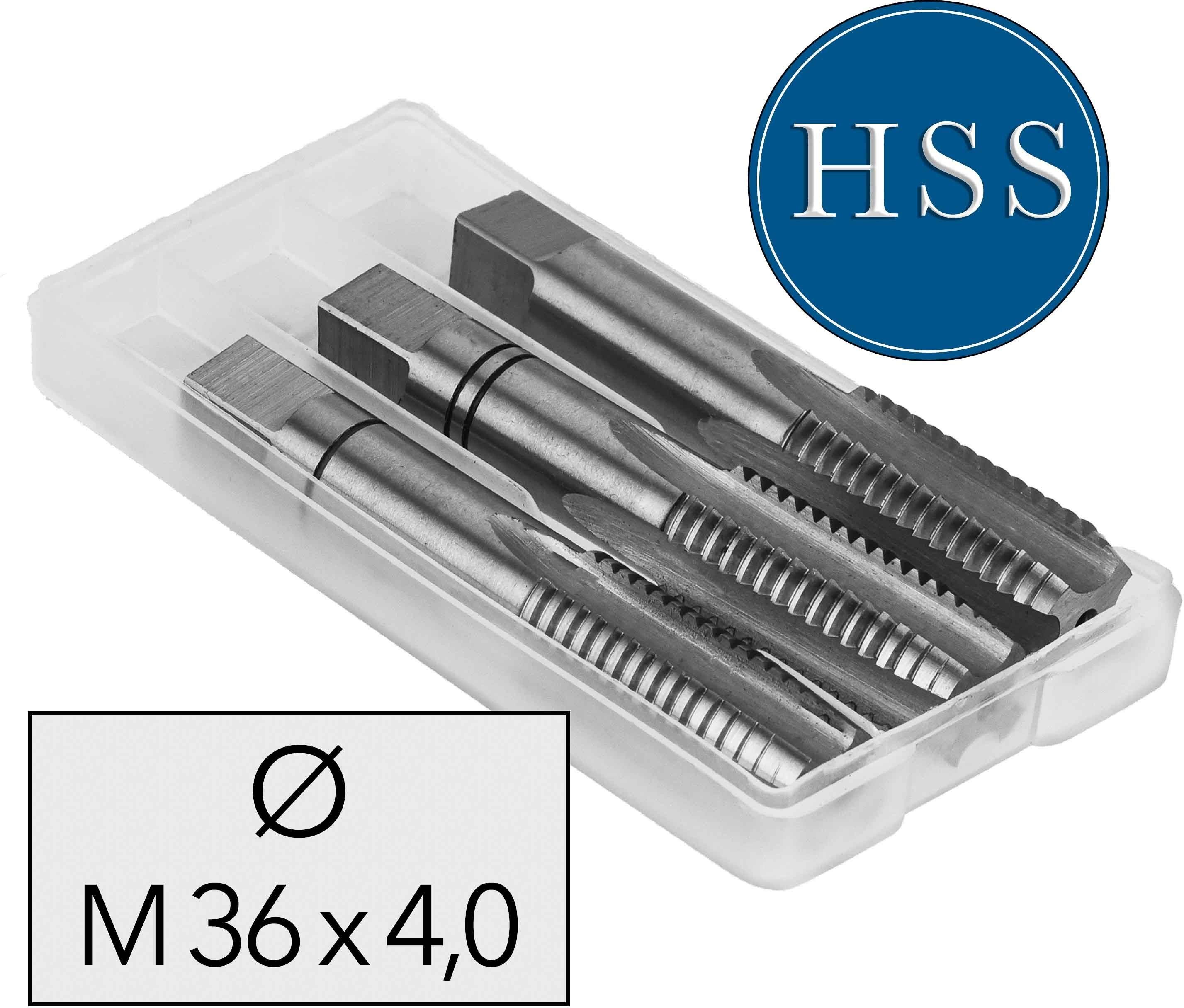 Melver M36X4,0 Gwintownik Ręczny 3-Częściowy Hss (M36G_R_3CZ) - Opinie i ceny na Ceneo.pl