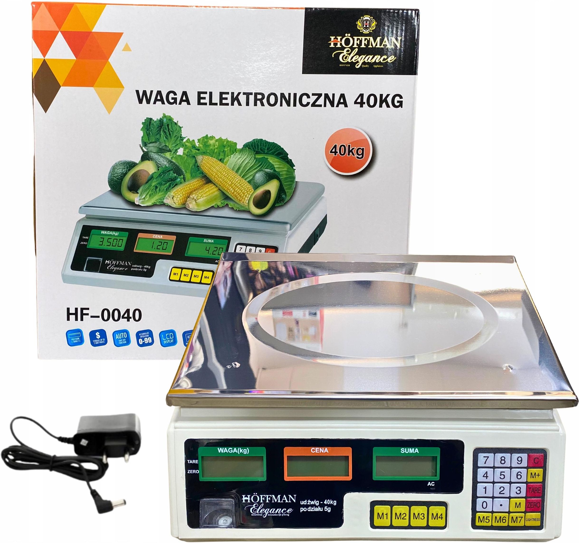 Waga Sklepowa Elektroniczna Kalkulacyjna 40Kg/2G - Ceny i opinie - Ceneo.pl