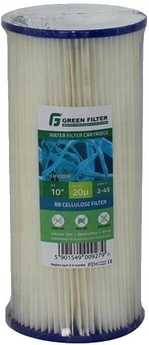 Green Filter Wkład Do Wody 10'' Harmonijkowy 5 Mikron Big Blue (C10CE5B) - Opinie i ceny na Ceneo.pl