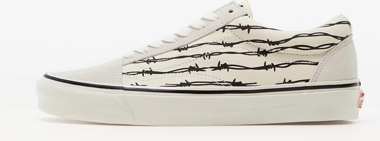 Vans Old Skool 36 Dx (Anaheim Factory) White/ Black/ Black Barbed Wire ...