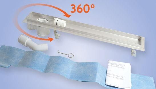 Zestaw odpływowy Estiva Odpływ Liniowy 70 Syfon Boczny Z Boku ...