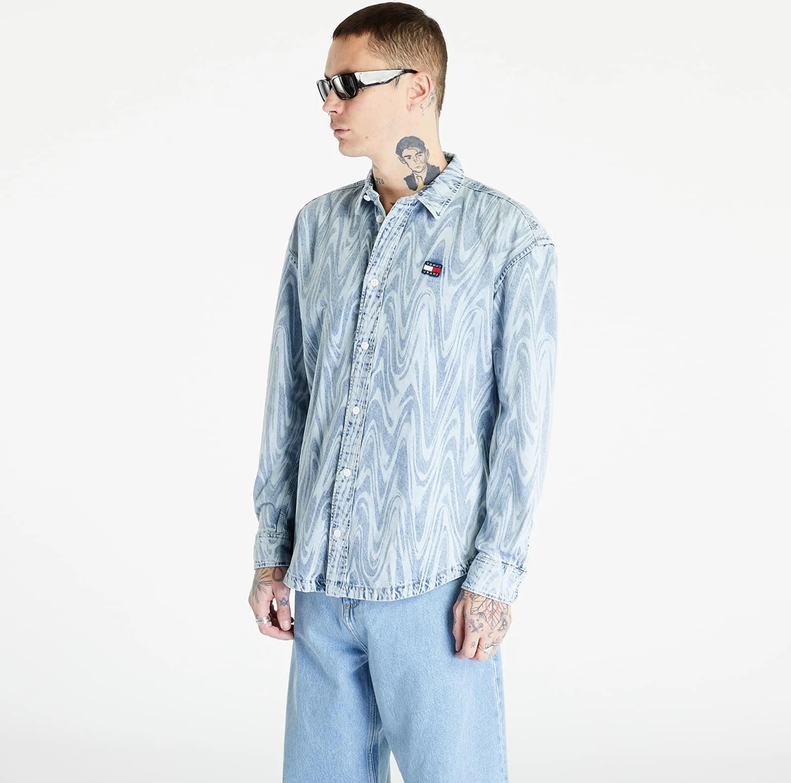 Tommy Jeans Aop Denim Overshirt Denim - Ceny i opinie - Ceneo.pl