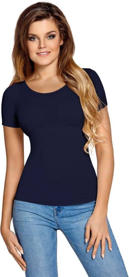Bluzka Carla Krótki rękaw Granatowa Granatowy M - Ceny i opinie - Ceneo.pl