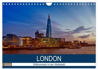 LONDON Willkommen in der Weltstadt (Wandkalender 2024 DIN A4 quer ...