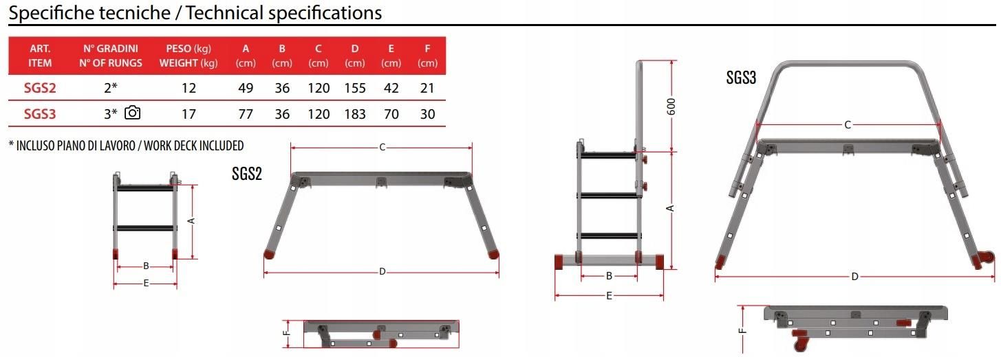 Faraone Podest Roboczy Jezdny Sgs 3 Stopnie+Poręcz Sgs3 - Opinie i ceny ...
