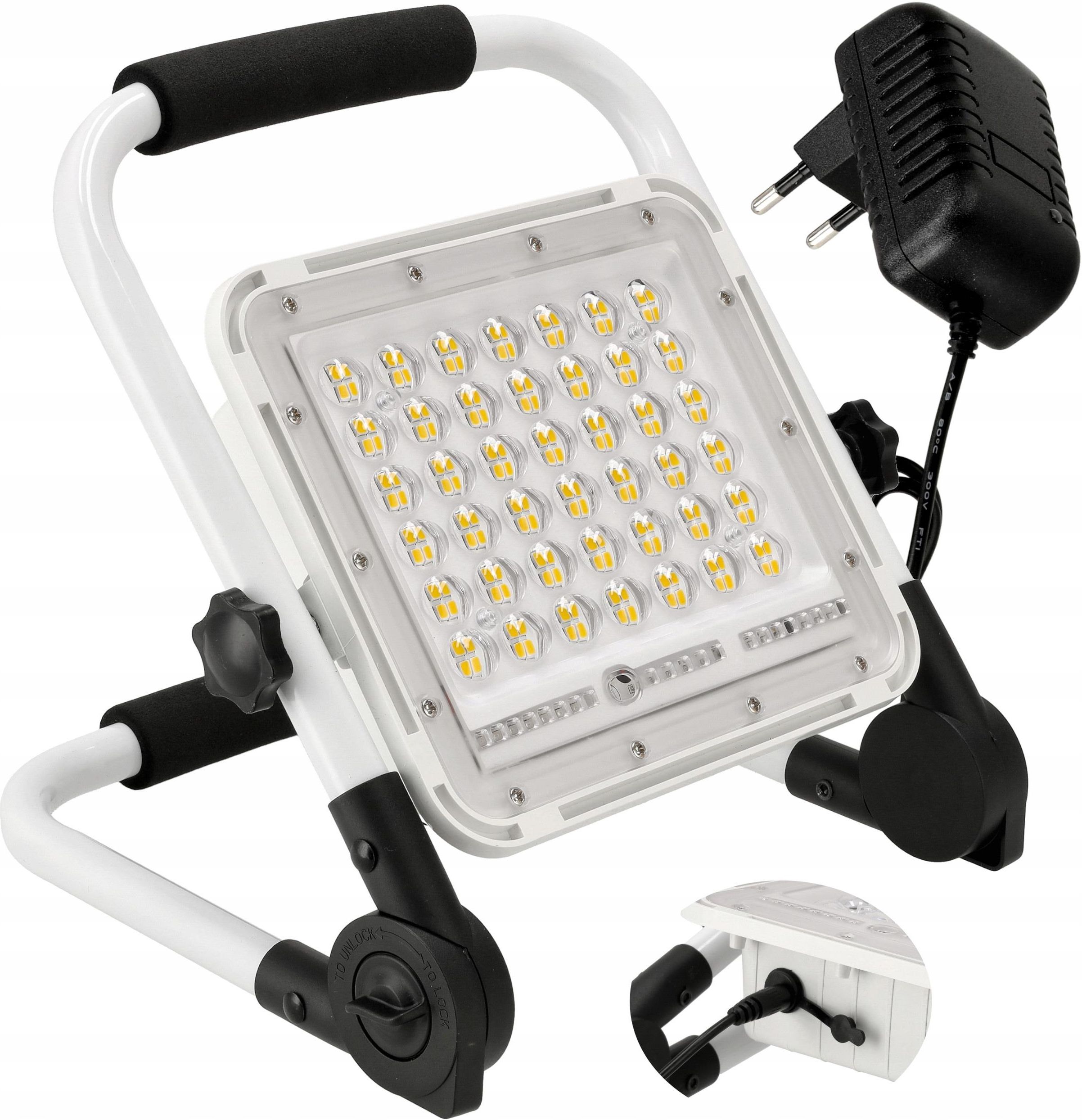 Lampa warsztatowa Berge Halogen Mocny Przenośny Akumulator Lampa Led ...