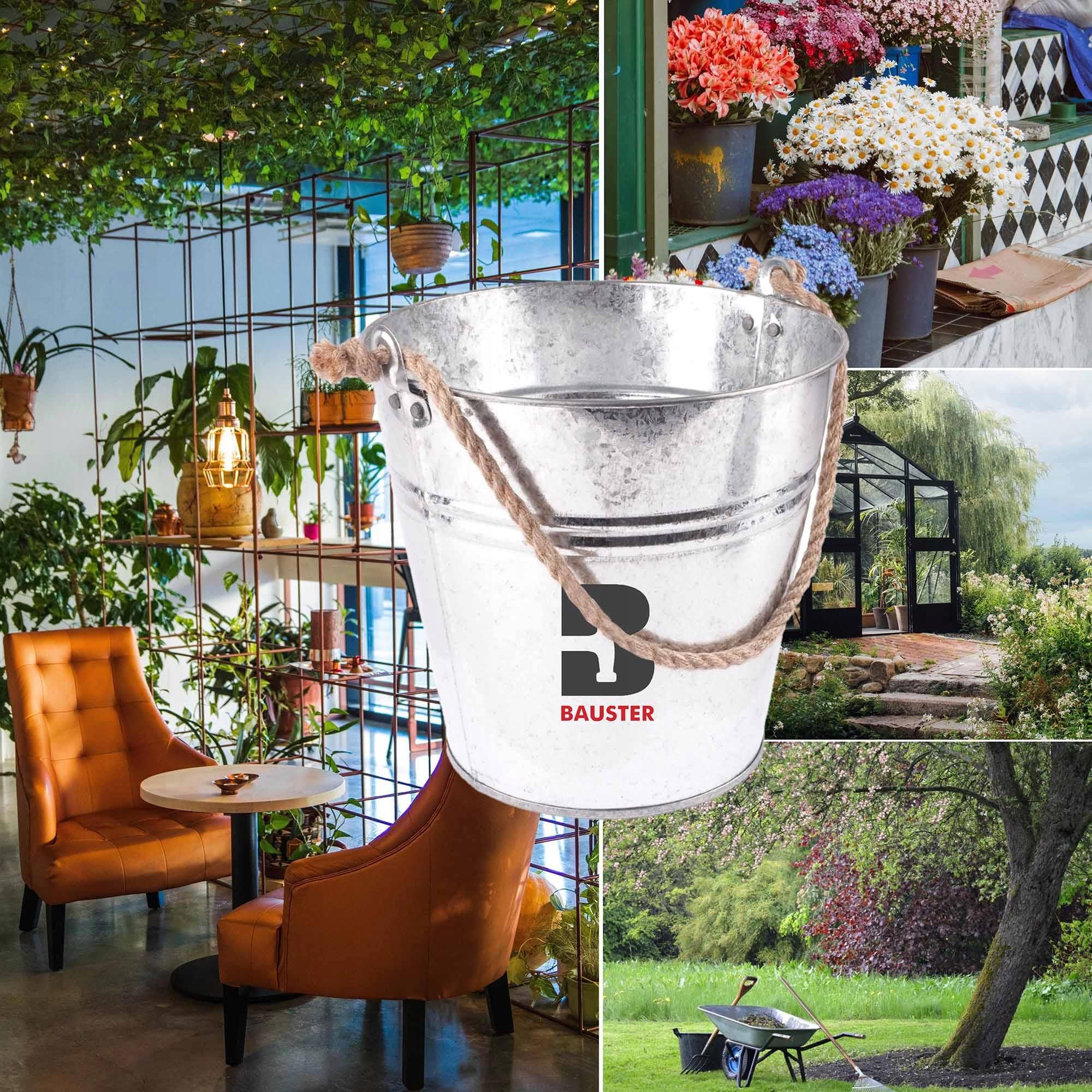 Bauster Wiadro 10L Ocynk Ze Sznurkiem Z Liny Jutowej W10 - opinie i ...