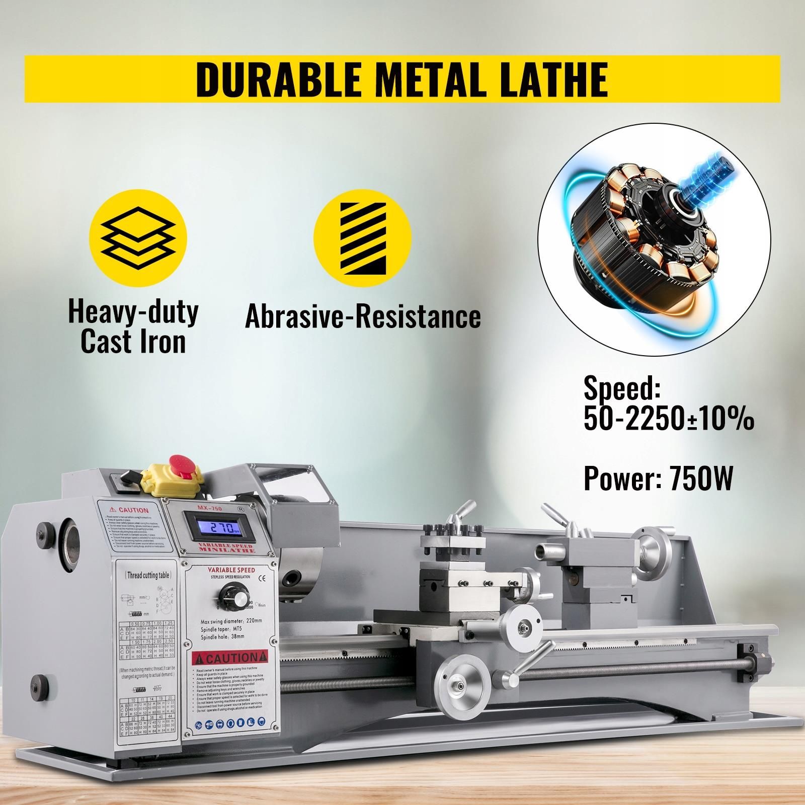 Tokarka Vevor Tokarka Do Metalu 22X60Cm Jsmncc220X600001V2 - Opinie i ...